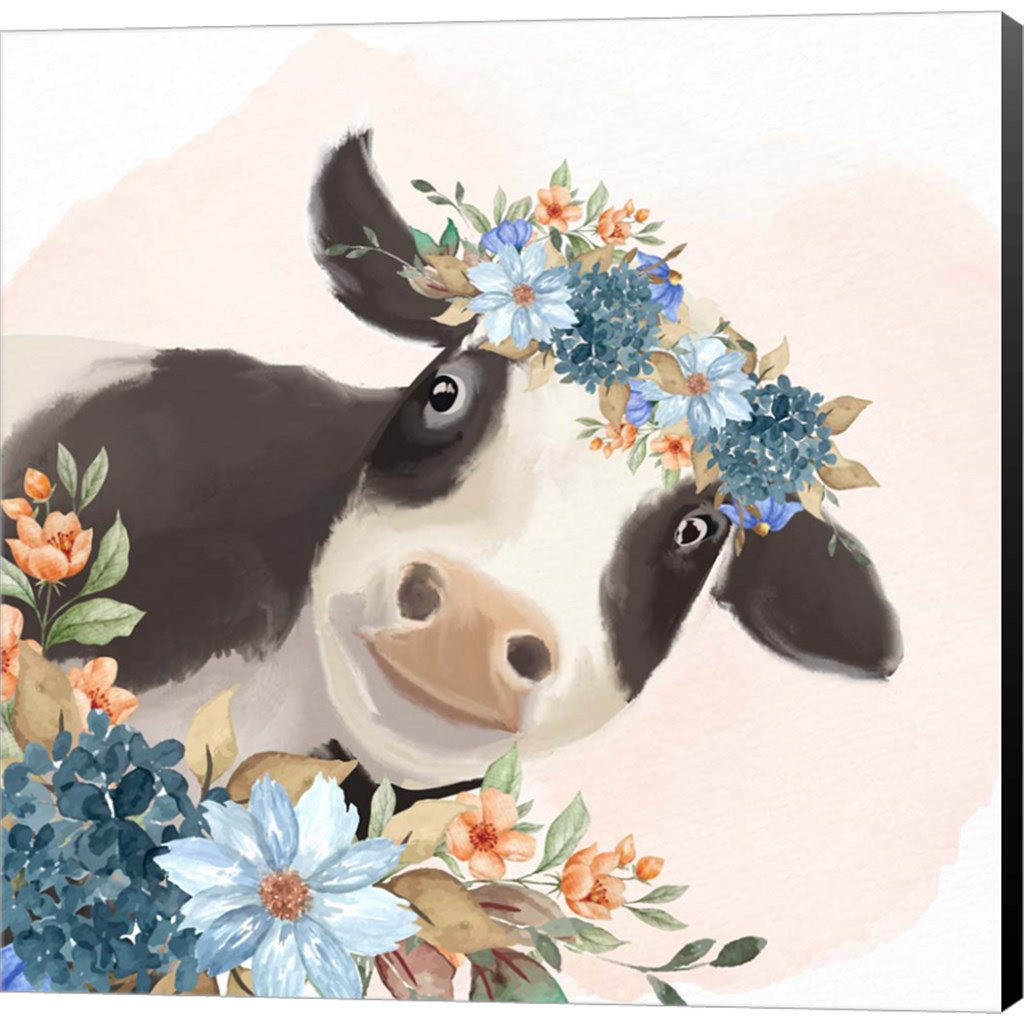 Harper Orchard Floral Cow by Kimberly Allen, Canvas Wall Art - Wayfair ...