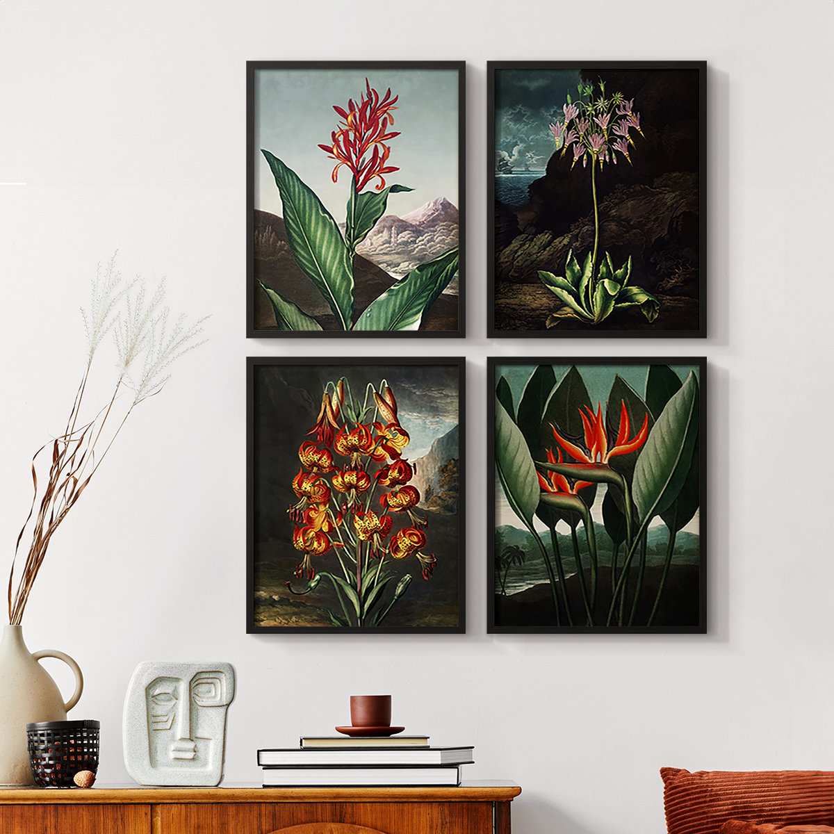 Winston Porter Soft Indigo Atmosphere I Framed Print - Set of 4 | Wayfair