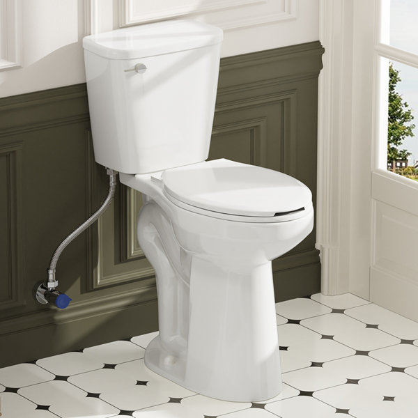 SUPERFLO Traditional 21-inch Height Extra Tall Toilet for Bathrooms ...