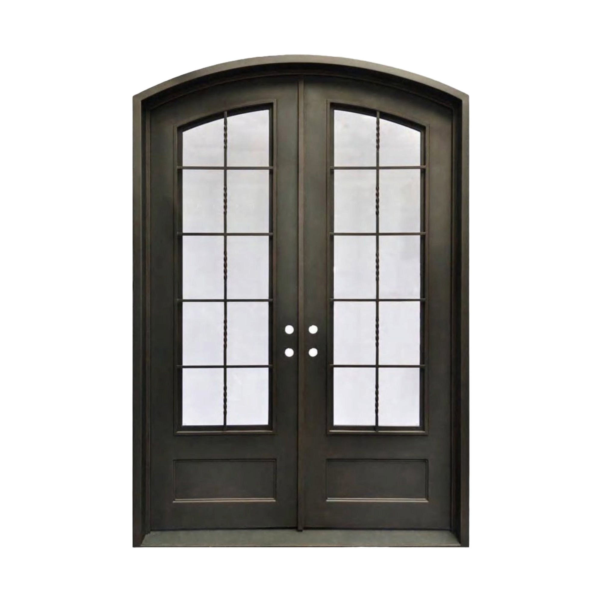 Royal Iron Doors Saville Arch Wrought Iron Door | Wayfair