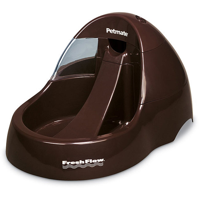 Petmate Fresh Flow Pet Fountain in Espresso & Reviews | Wayfair