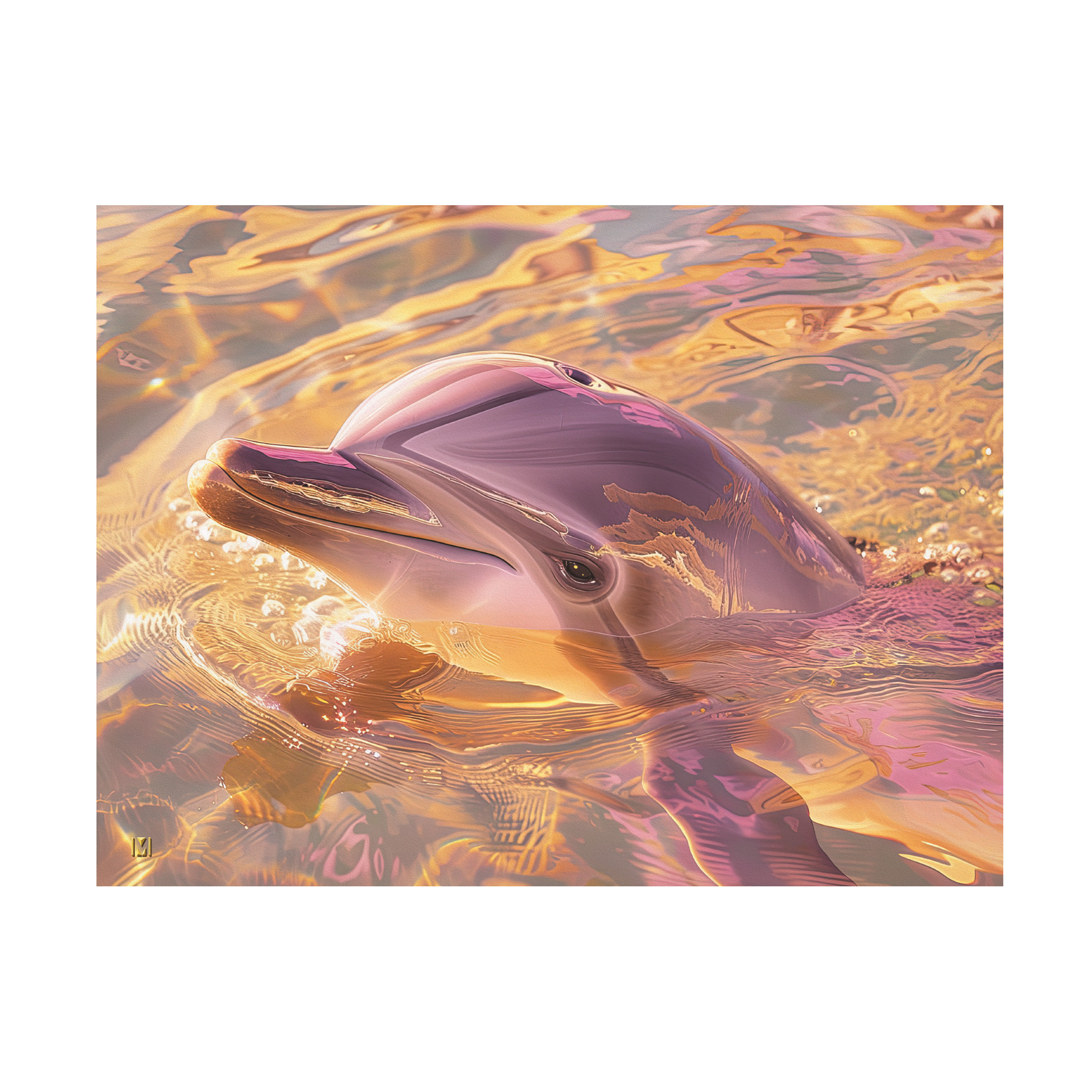 Winston Porter Michael David Ward Liquid Gold Canvas Art | Wayfair