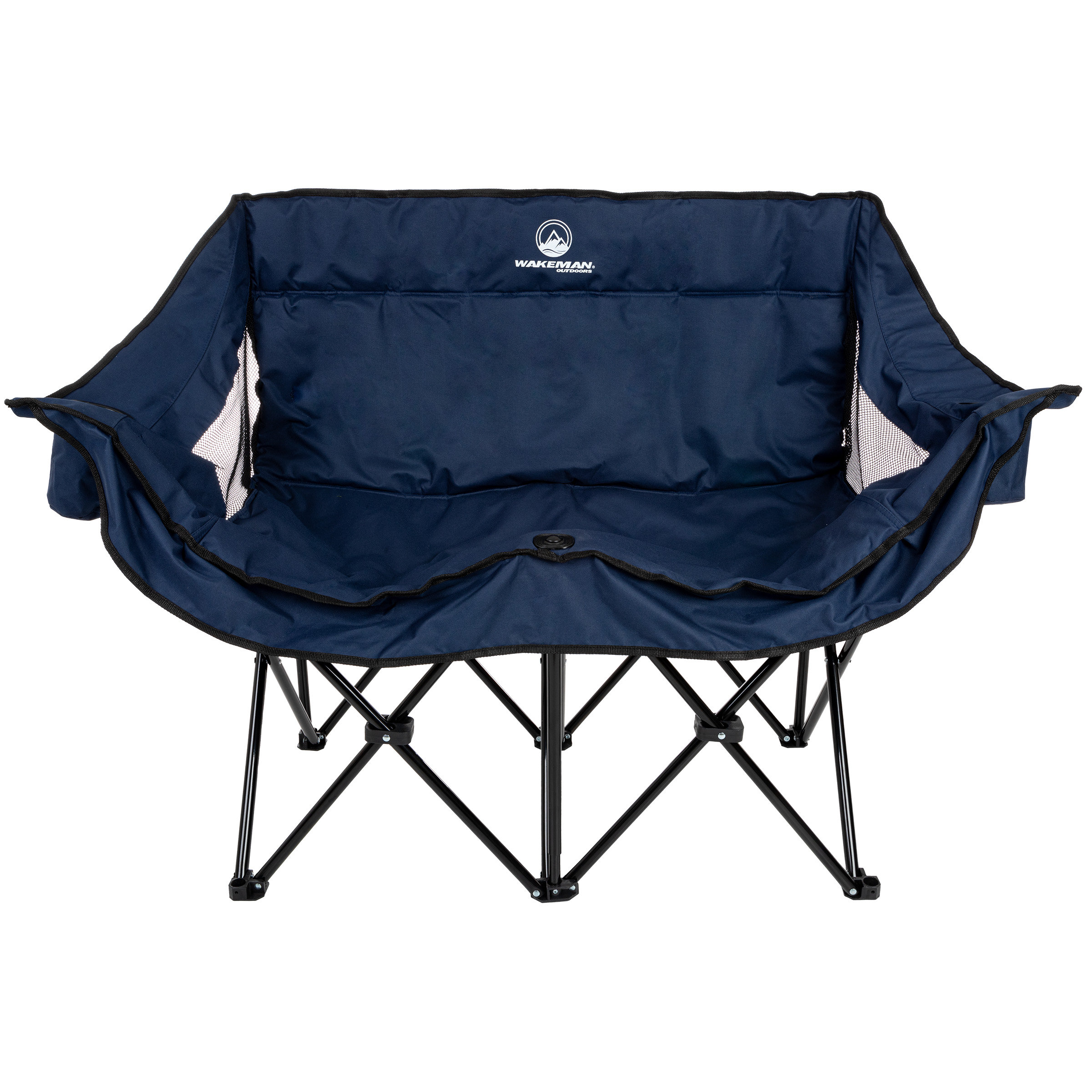 Wakeman Outdoors Double Camping Chair - Foldable Portable Couch with ...