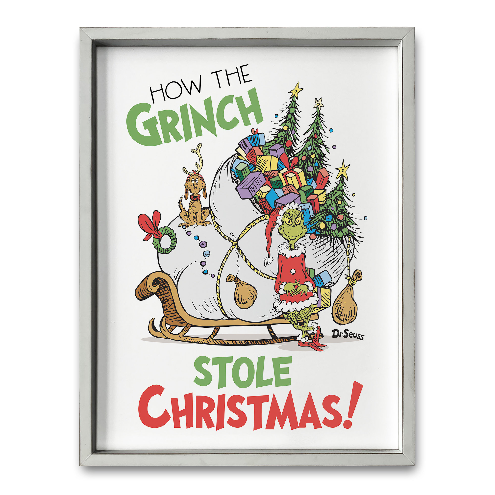 Ophelia & Co. The Grinch Stole Christmas White Framed Print | Wayfair