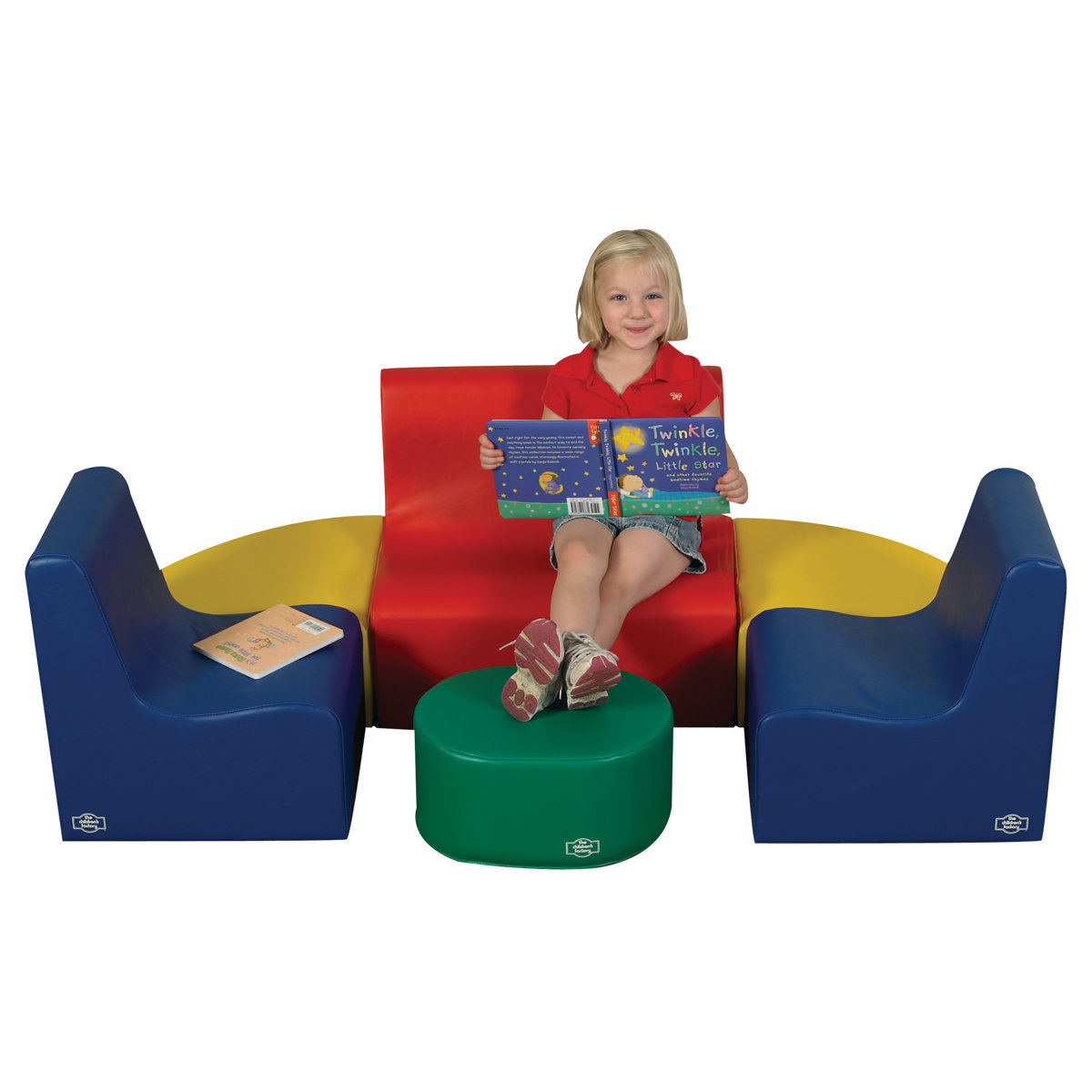 Children's Factory Medium Tot Contour Seating - 6 count - Rainbow | Wayfair
