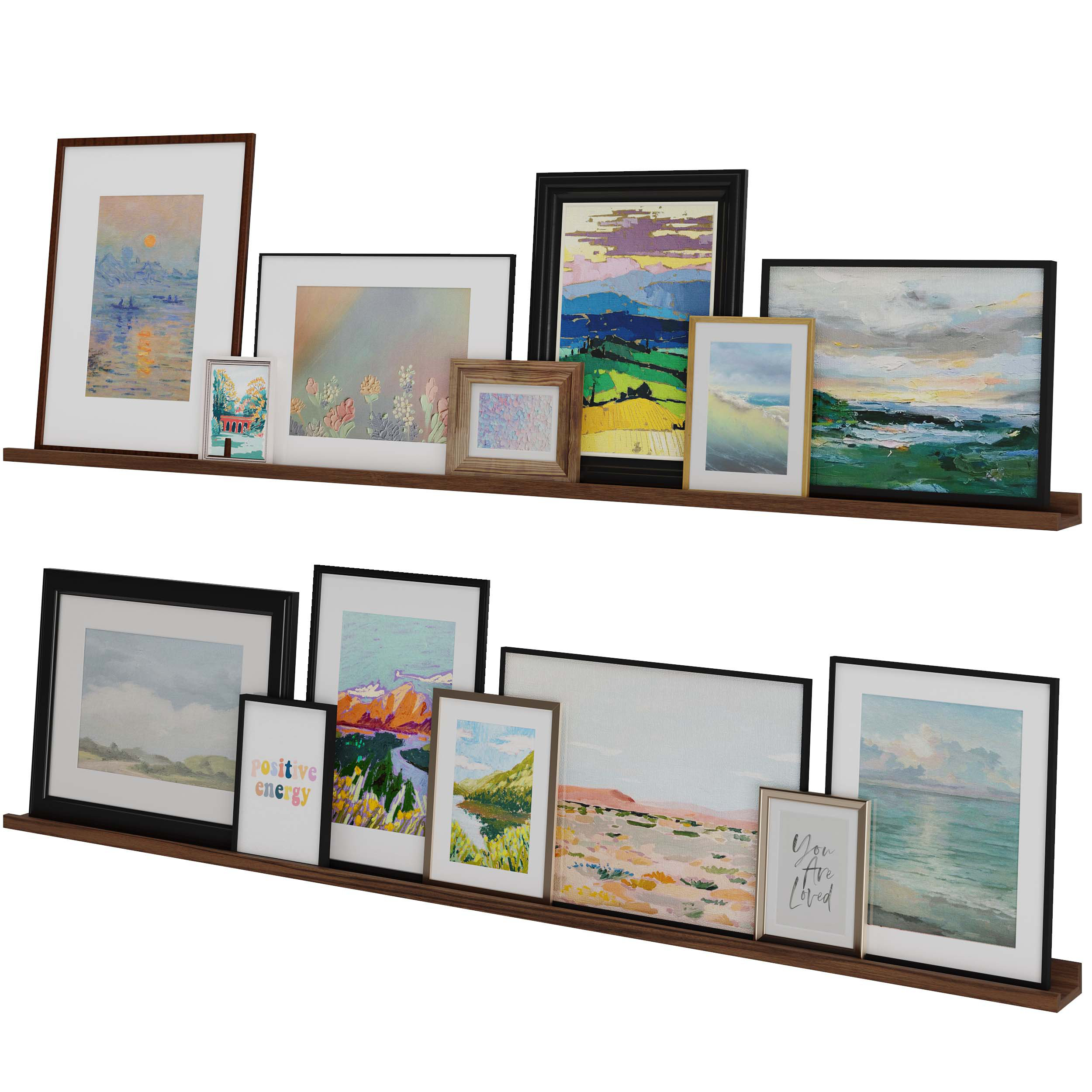 17 Stories 2 Piece 72 inch Long Floating Shelf & Reviews | Wayfair