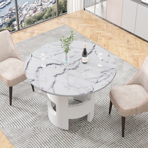 Wayfair | Marble Round Kitchen & Dining Tables You'll Love in 2023