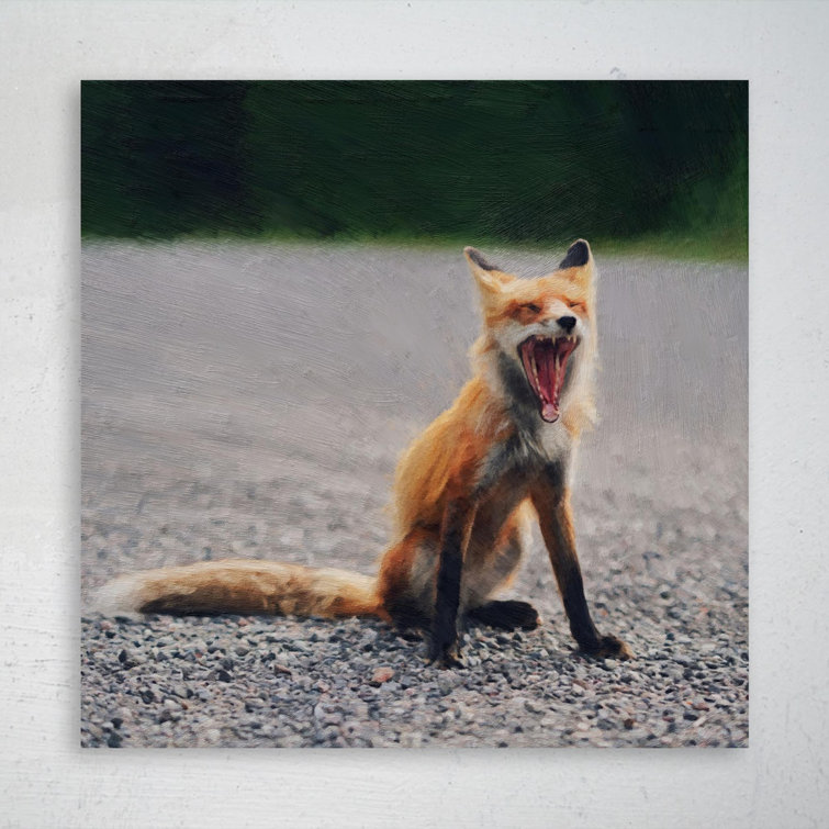 Loon Peak® Brown And Black Fox On Canvas Painting - Wayfair Canada