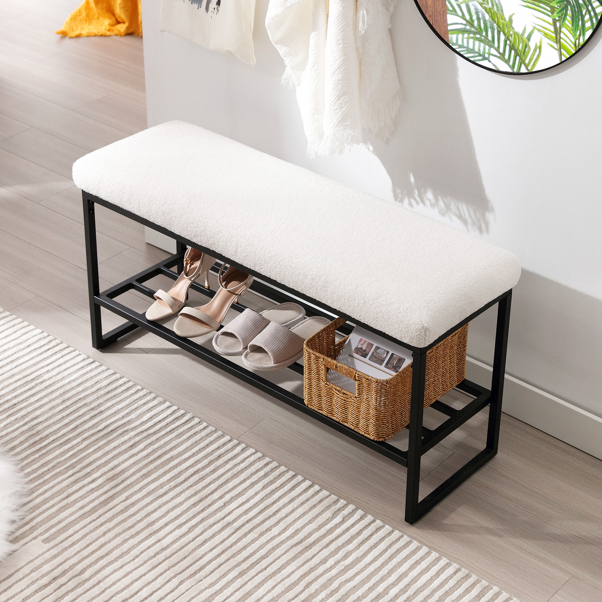 Latitude Run® Upholstered Storage Bench & Reviews | Wayfair