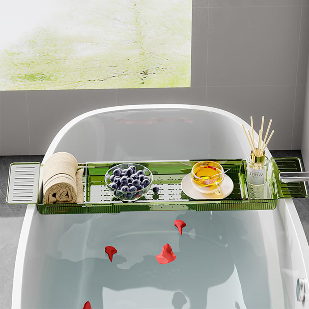 Ivy Bronx Bathtub Tray, Adjustable Bath Tray For Tub, Bath Accessories ...