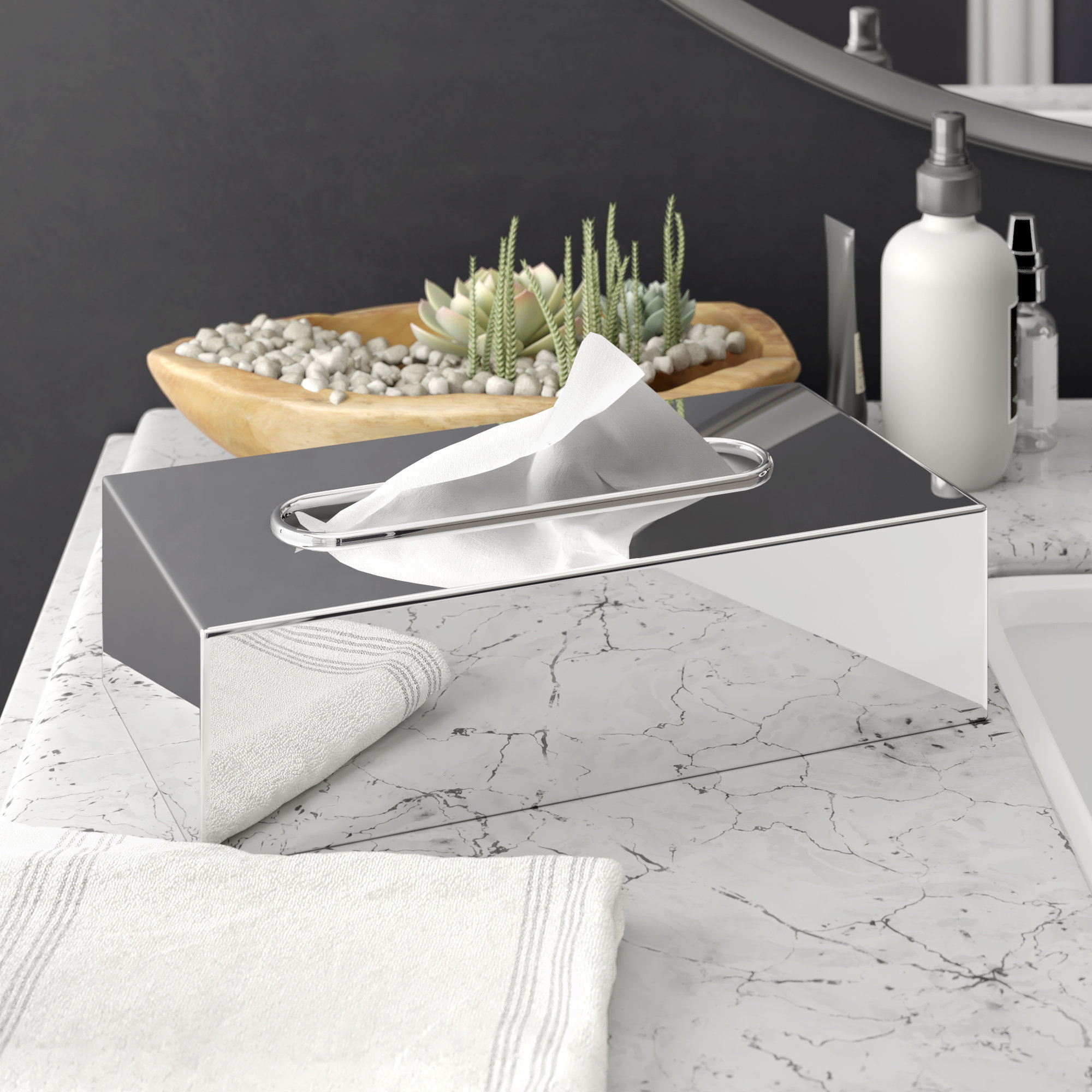 Tatara Group Gloss Flat Tissue Box Cover & Reviews | Wayfair