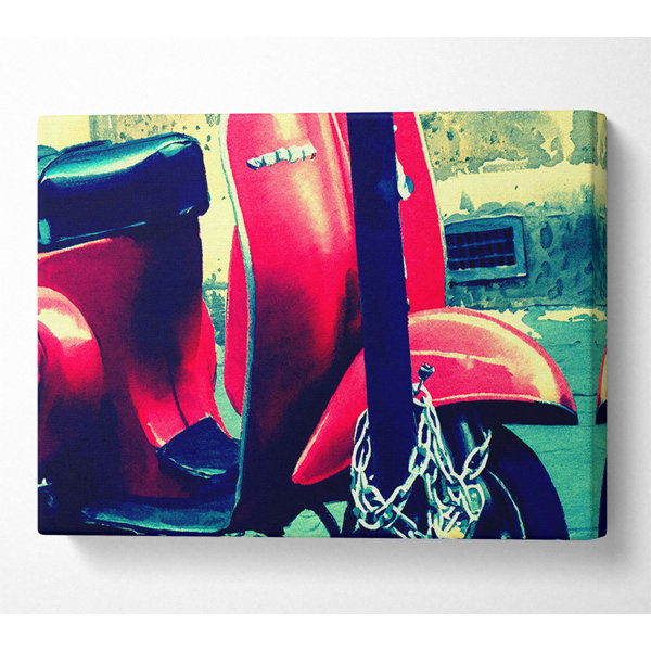 ClassicLiving Vespa - Wrapped Canvas Print | Wayfair.co.uk