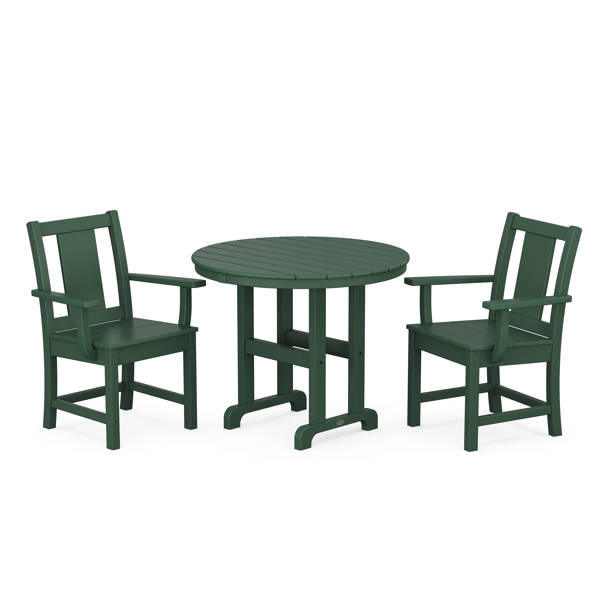 POLYWOOD® Prairie 9-Piece Farmhouse Dining Set with Trestle Legs | Wayfair