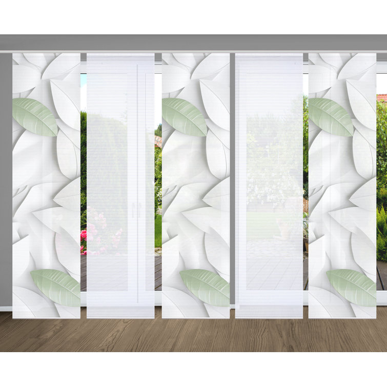 East Urban Home Polyester Semi Sheer Track Insert Sliding Panel ...