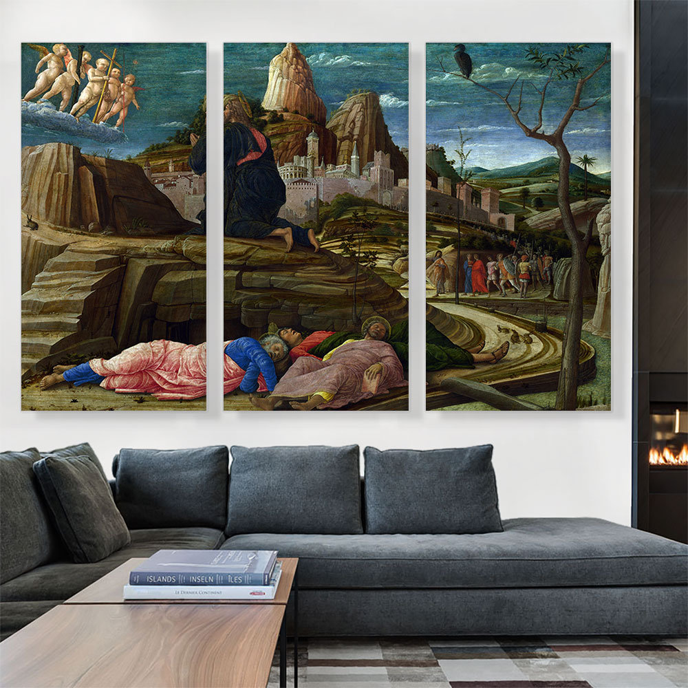 ARTCANVAS The Agony In The Garden 1455 On Canvas 3 Pieces by Andrea ...