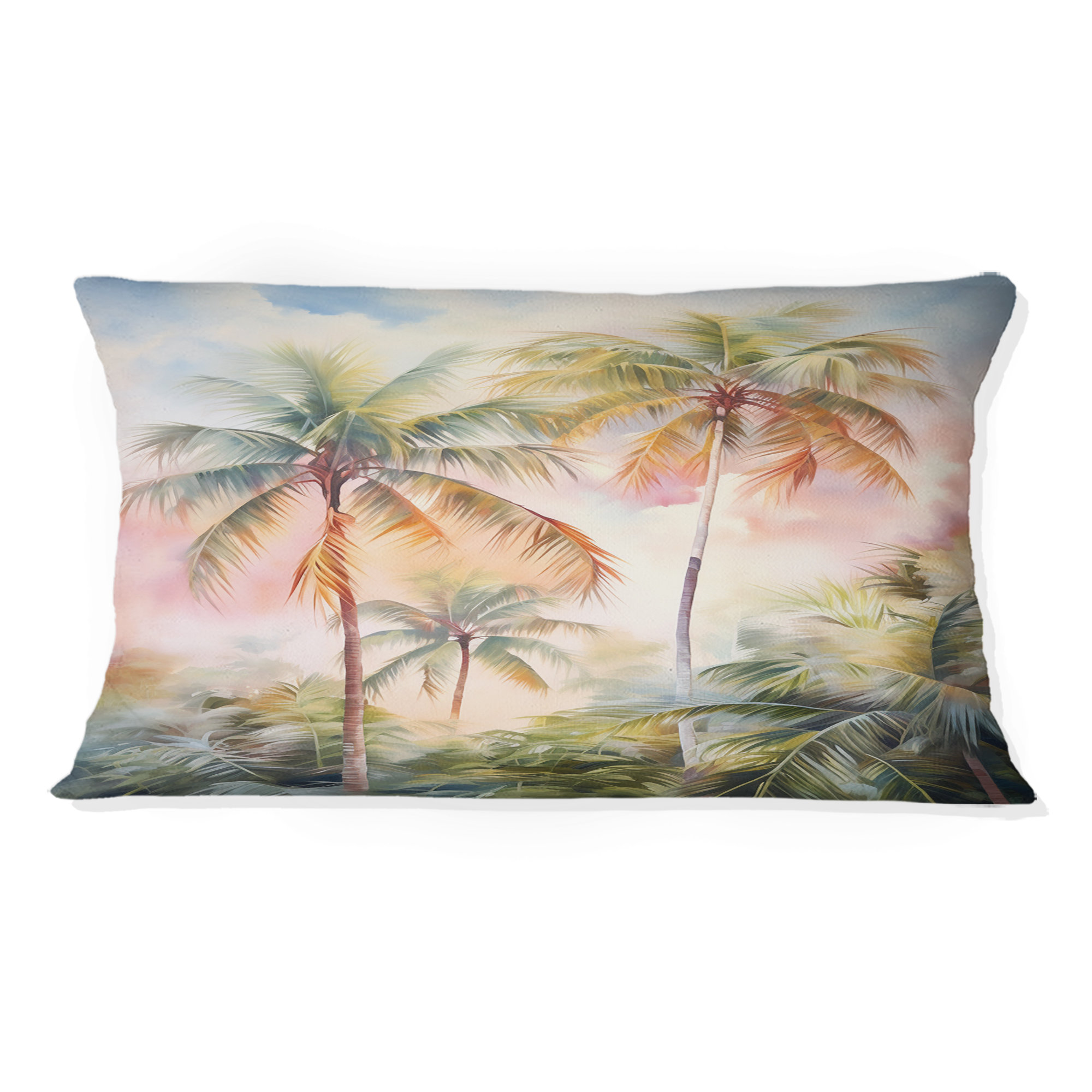 Design Art Palm Trees Romantic Sunset III - Palms & Palm Trees Printed ...