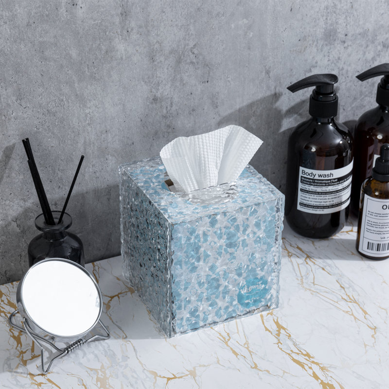 Mercer41 Decorative Transparent Acrylic Square Tissue Box Cover | Wayfair