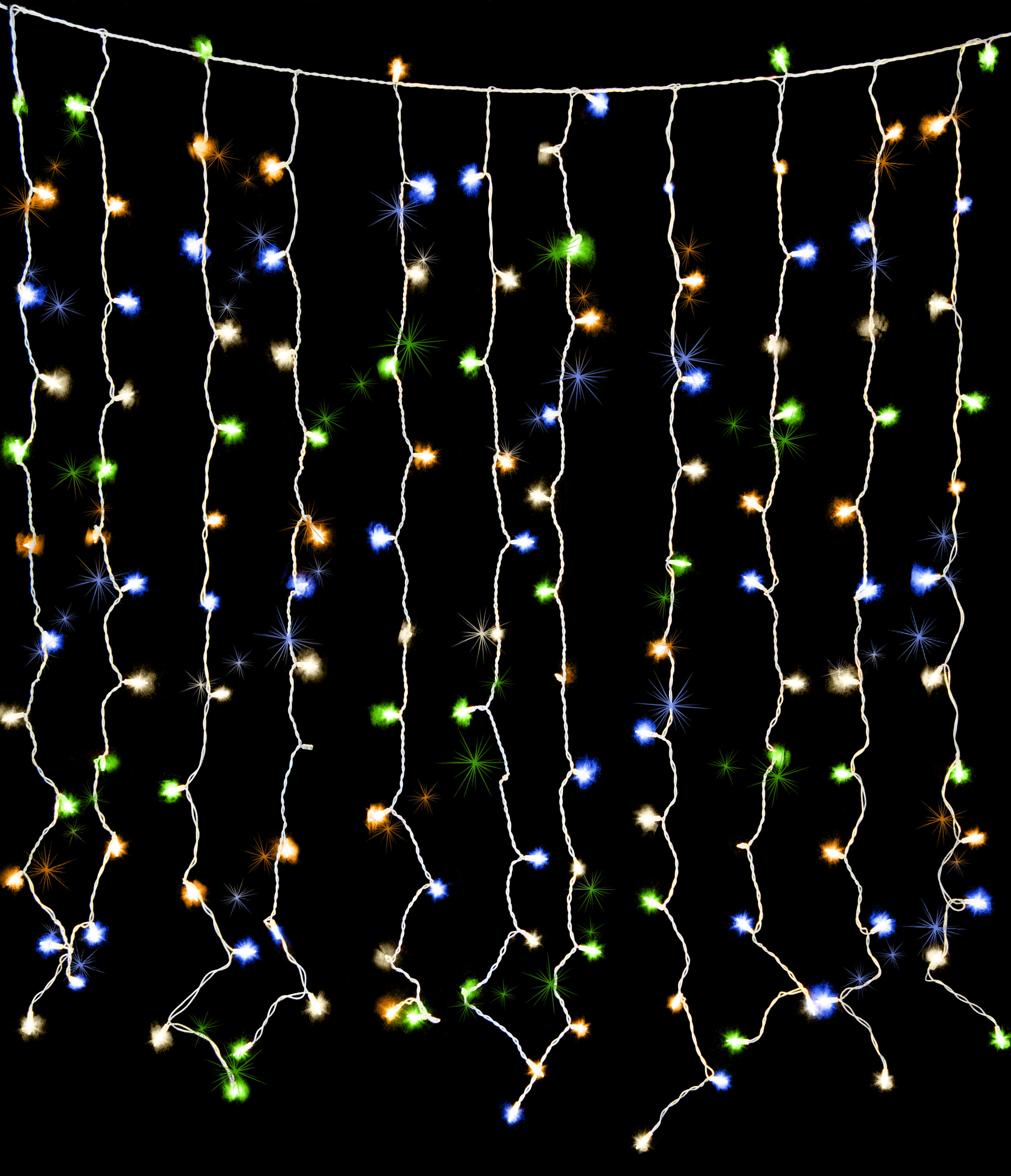 Queens of Christmas 72' LED 150 - Light Curtain String Light | Wayfair