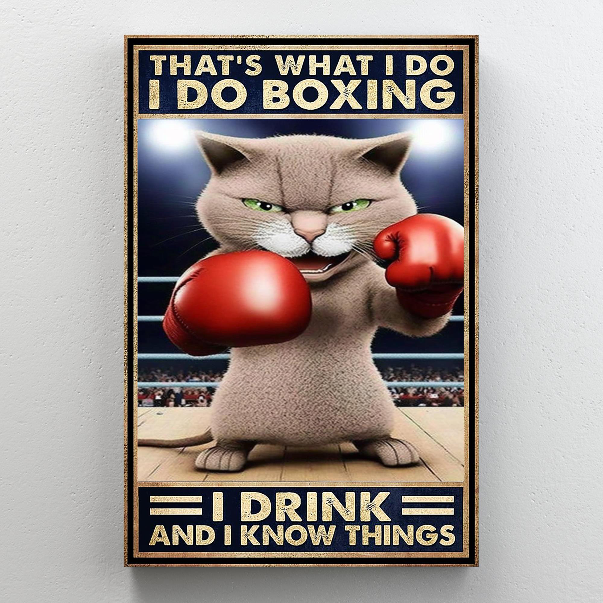 Trinx I Do Boxing I Drink - 1 Piece Rectangle Graphic Ar I Do Boxing I ...