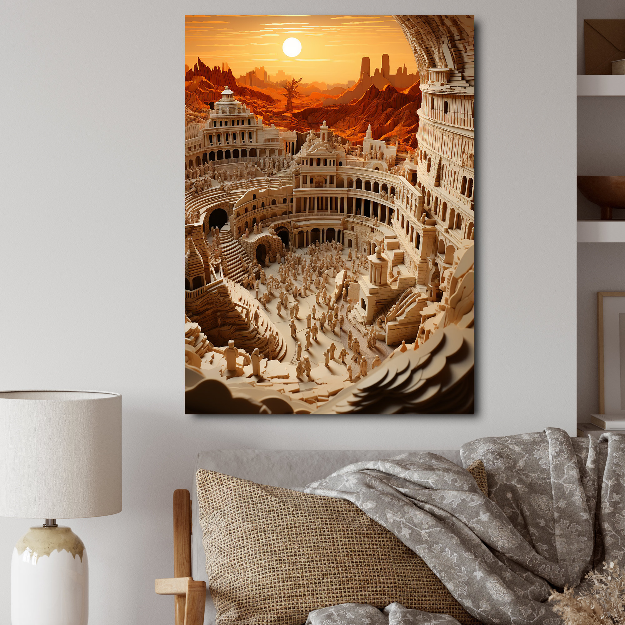 Red Barrel Studio® Old Arena Stadiums I - Cityscapes Canvas Print | Wayfair