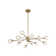 Mercer41 Ezmay 12-Lights BUlbs Sputnik Chandeliers Mid Century Gold ...