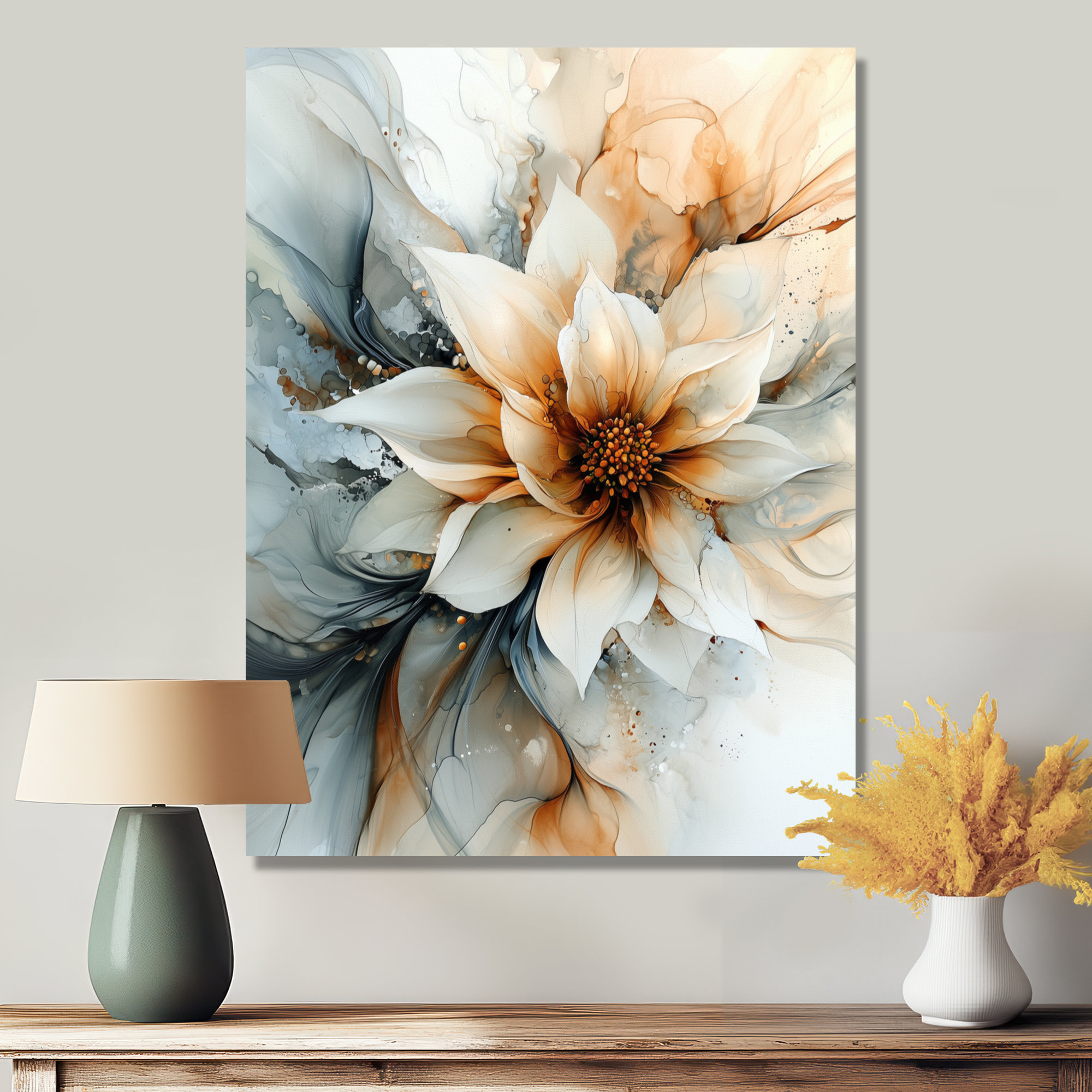 Mercer41 Barryte - Floral Canvas Wall Art | Wayfair
