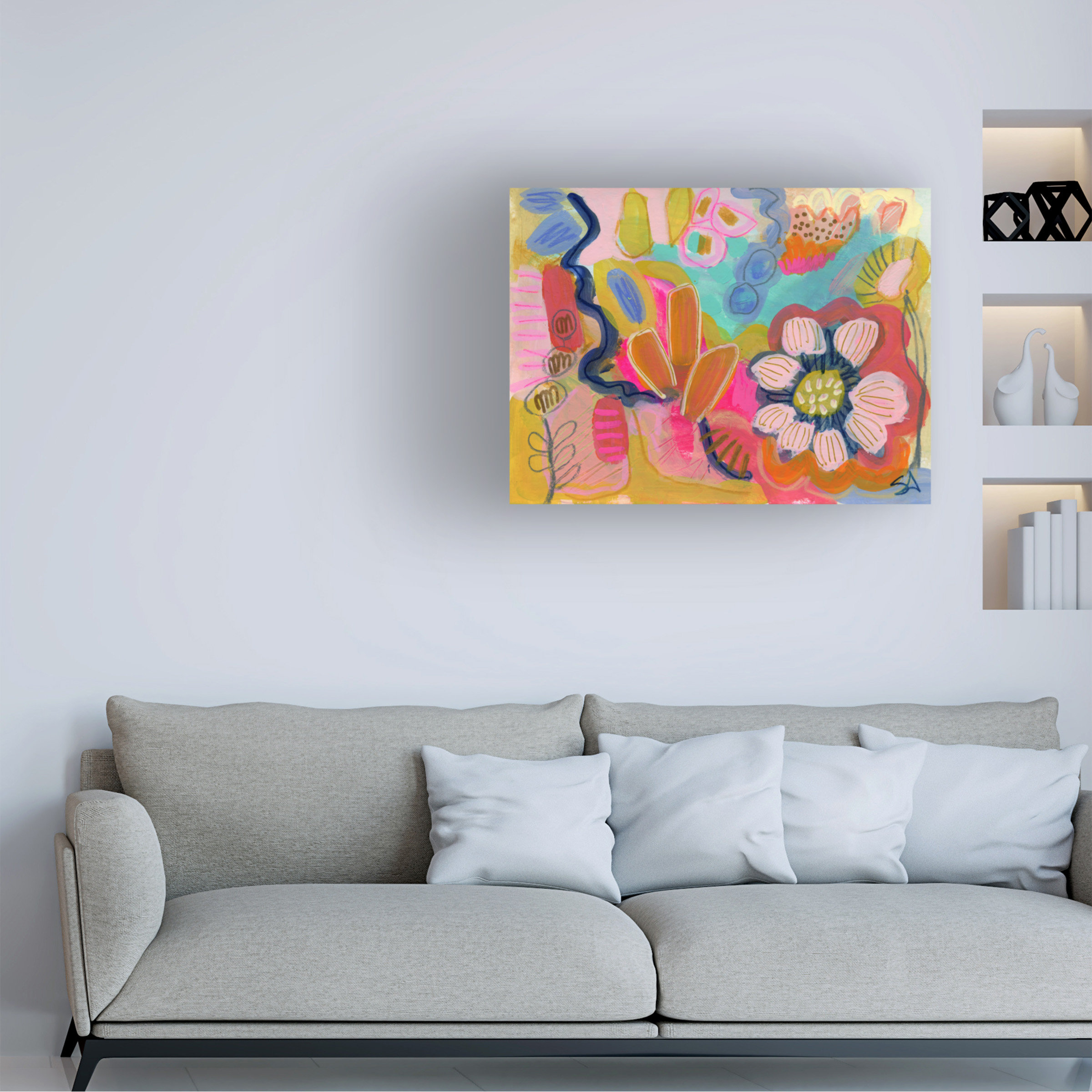 Dakota Fields Wrapped Canvas Wall Art - Suzanne Allard 'Mindy' Wall Art ...