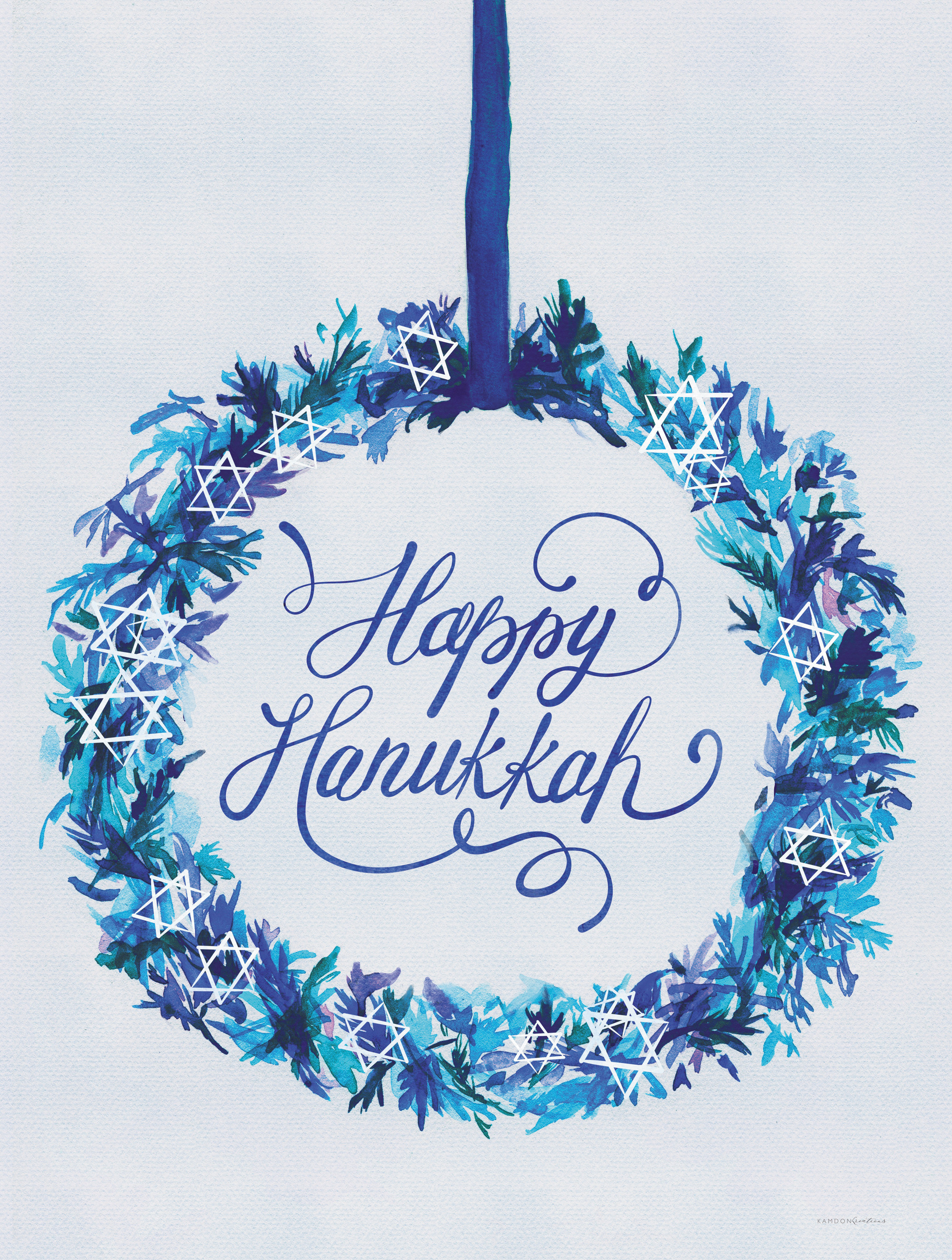 The Holiday Aisle® Jamicka Winter Hanukkah by Kamdon Kreations | Wayfair
