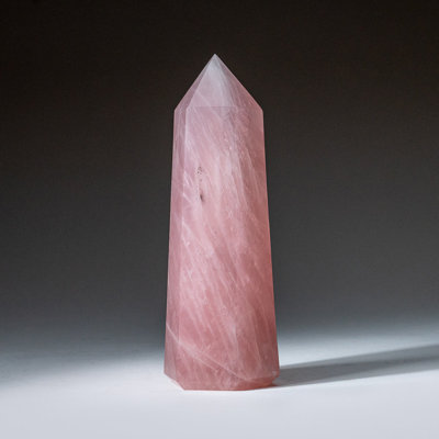 Astro Gallery of Gems Genuine Rose Quartz Polished Point from Brazil (2 ...