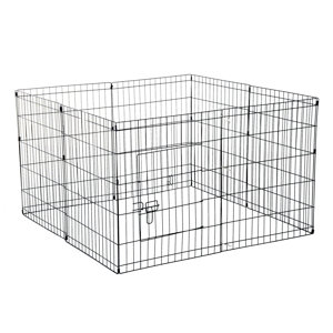 Archie & Oscar Chalk 61cm 8 Panel Indoor/Outdoor Metal Pet Pen ...