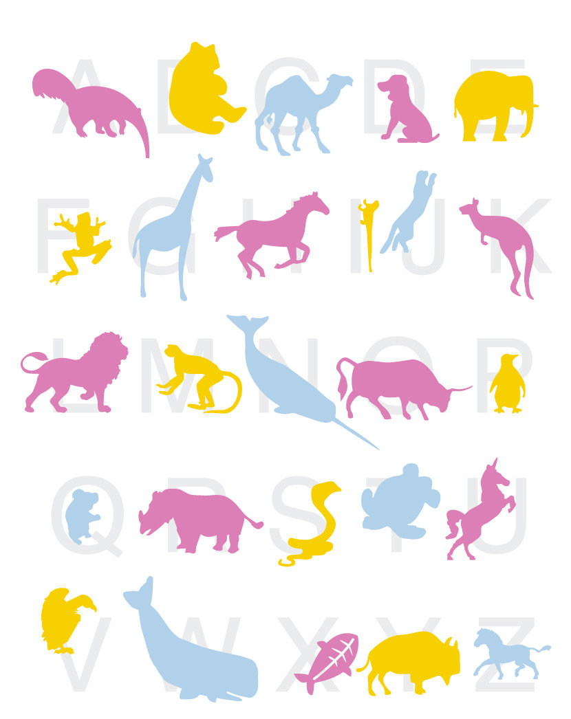 The Decal Guru Animal Alphabet Wall Decal - Wayfair Canada