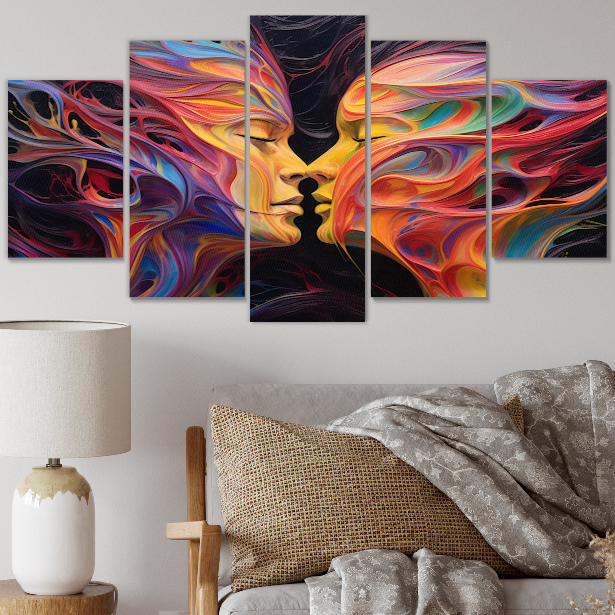 Ebern Designs Metaphorical Mind VII - Abstract Portraits Metal Wall ...