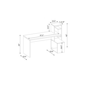 Latitude Run® Multiple Tier Modern Desk | Wayfair
