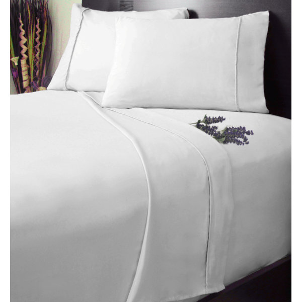 Maison Condelle Lavender 100% Cotton Solid Colour Sheet Set - Wayfair ...