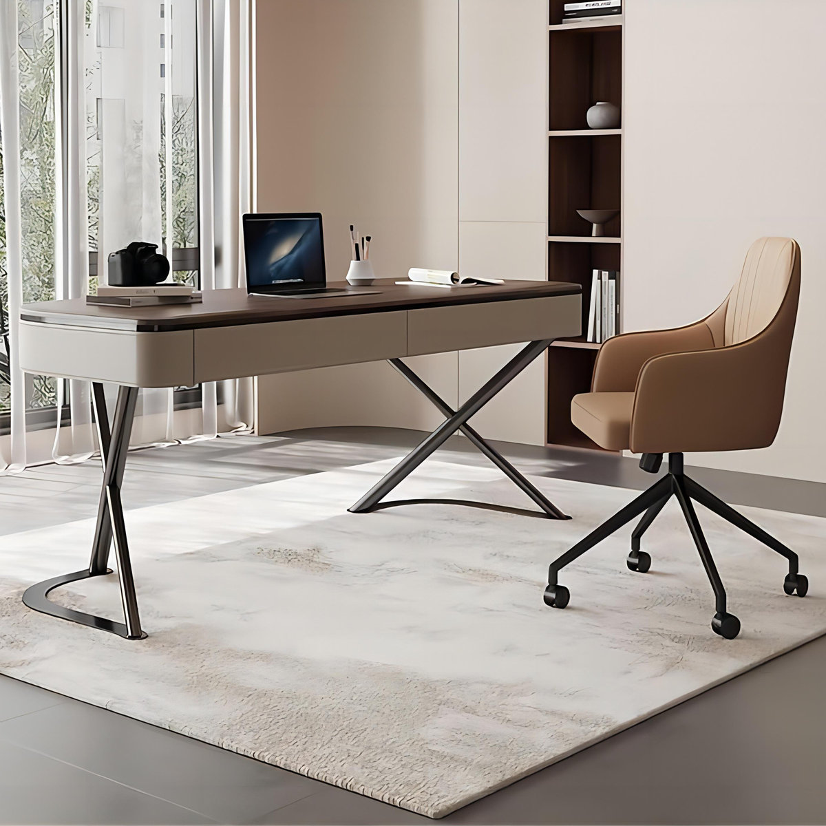 Recon Furniture Rectangle Writing Desk | Wayfair