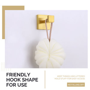 AngleSimple Stainless Steel Bathroom Wall Mounted Robe Hook & Reviews ...