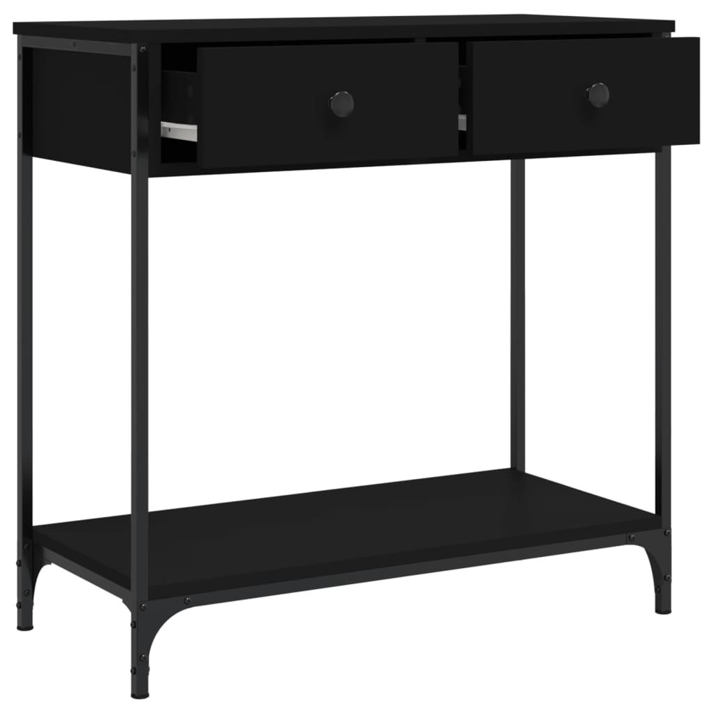 Vidaxl Console Table Smoked Oak 75X34.5X75 Cm Engineered Wood | Wayfair ...
