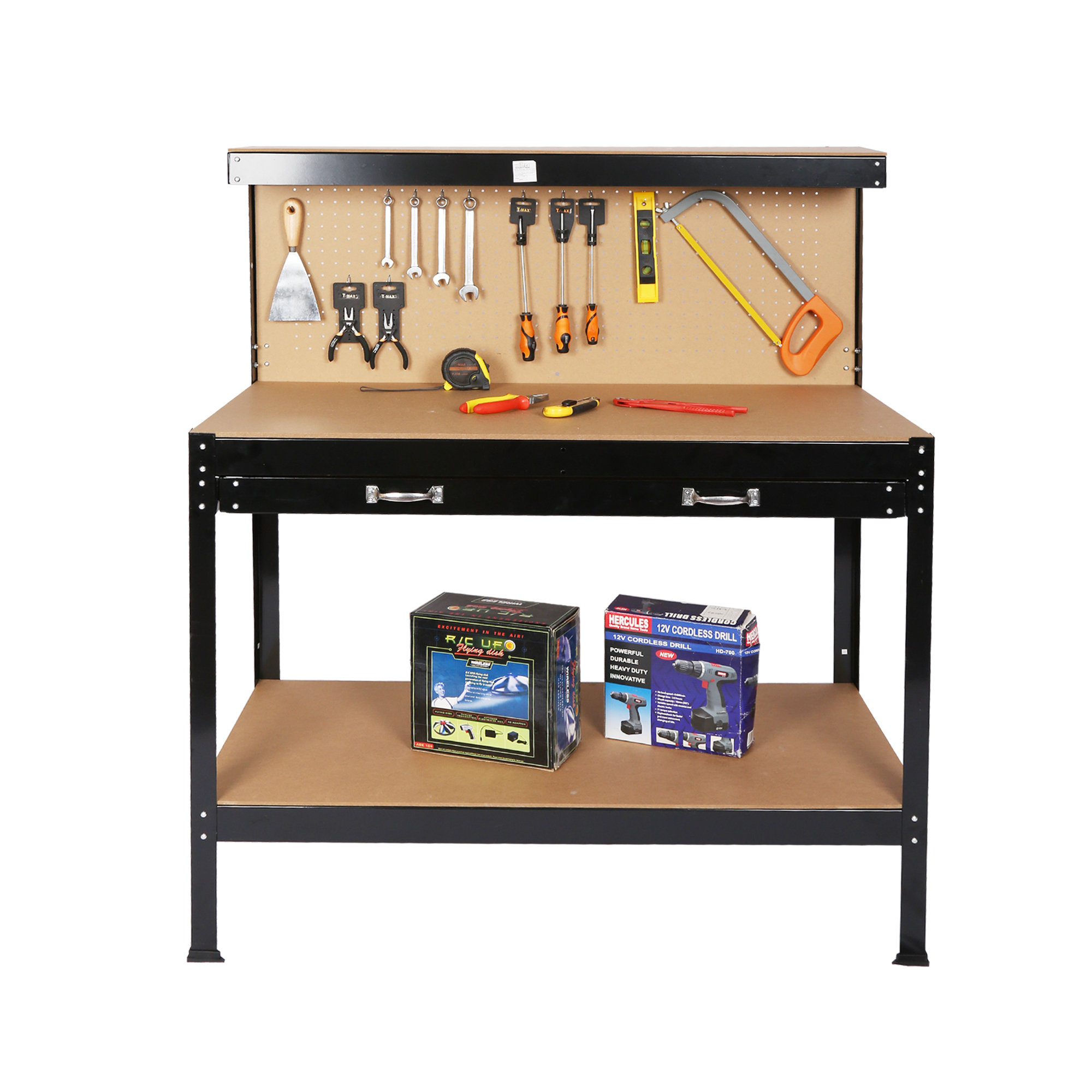 Yesurprise Manufactured Wood 45.3'' L x 21.7'' W x 55'' H Work Table ...