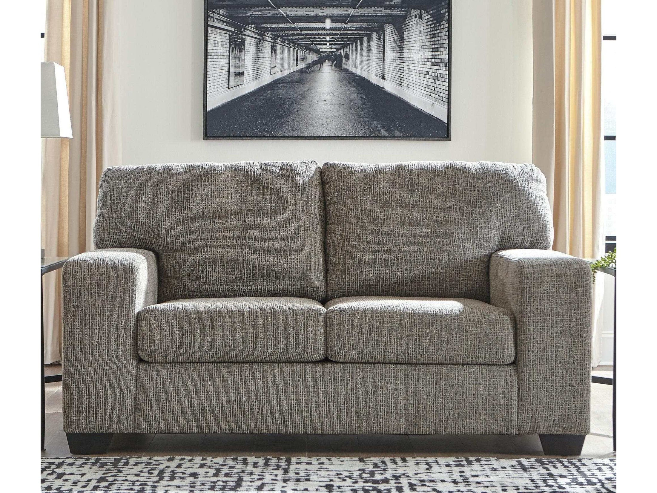 Viva Furniture Termoli Granite Stationary Loveseat | Wayfair