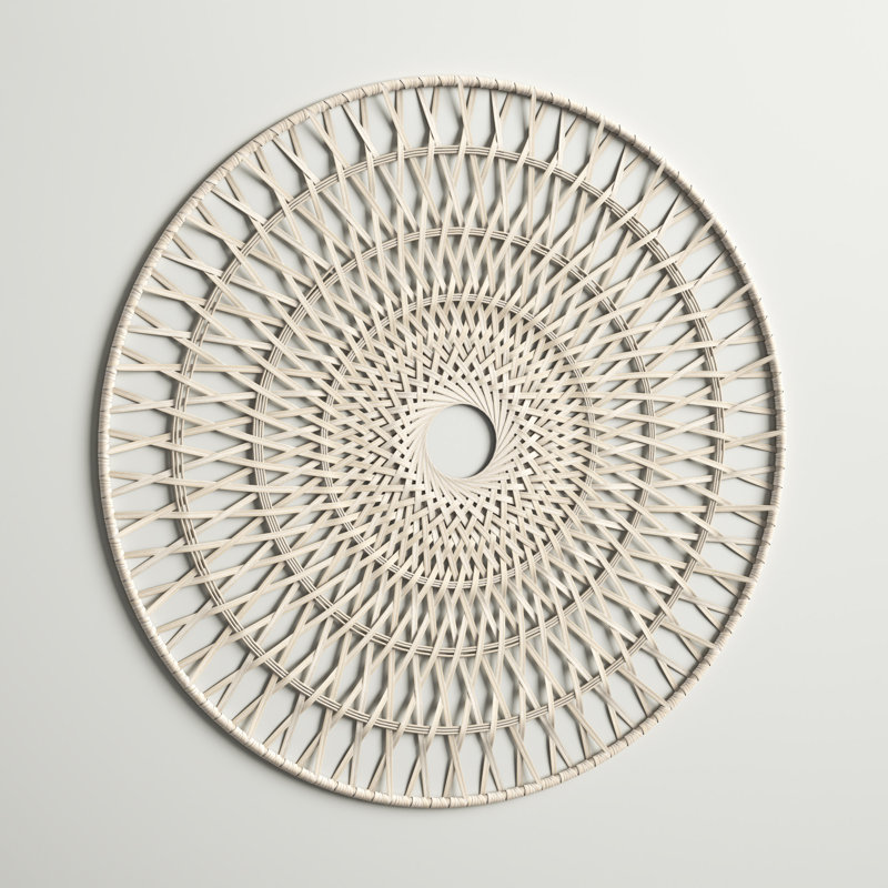 Sand & Stable™ 36-inch Brown Round Wicker Wall Decor - A Harmonious ...