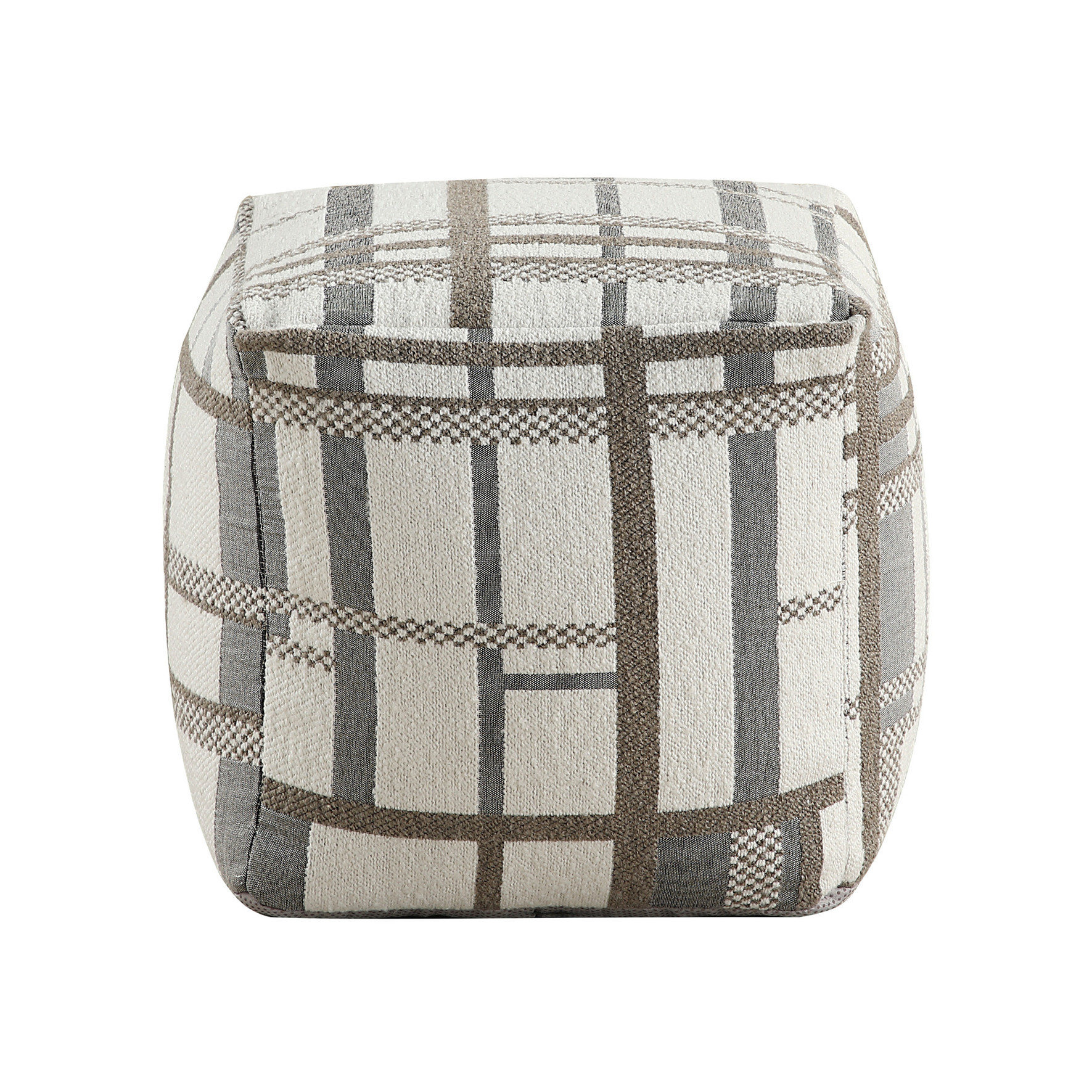 fengshu Multi-color Square Footstool Pouf With Upholstery - Non-slip ...