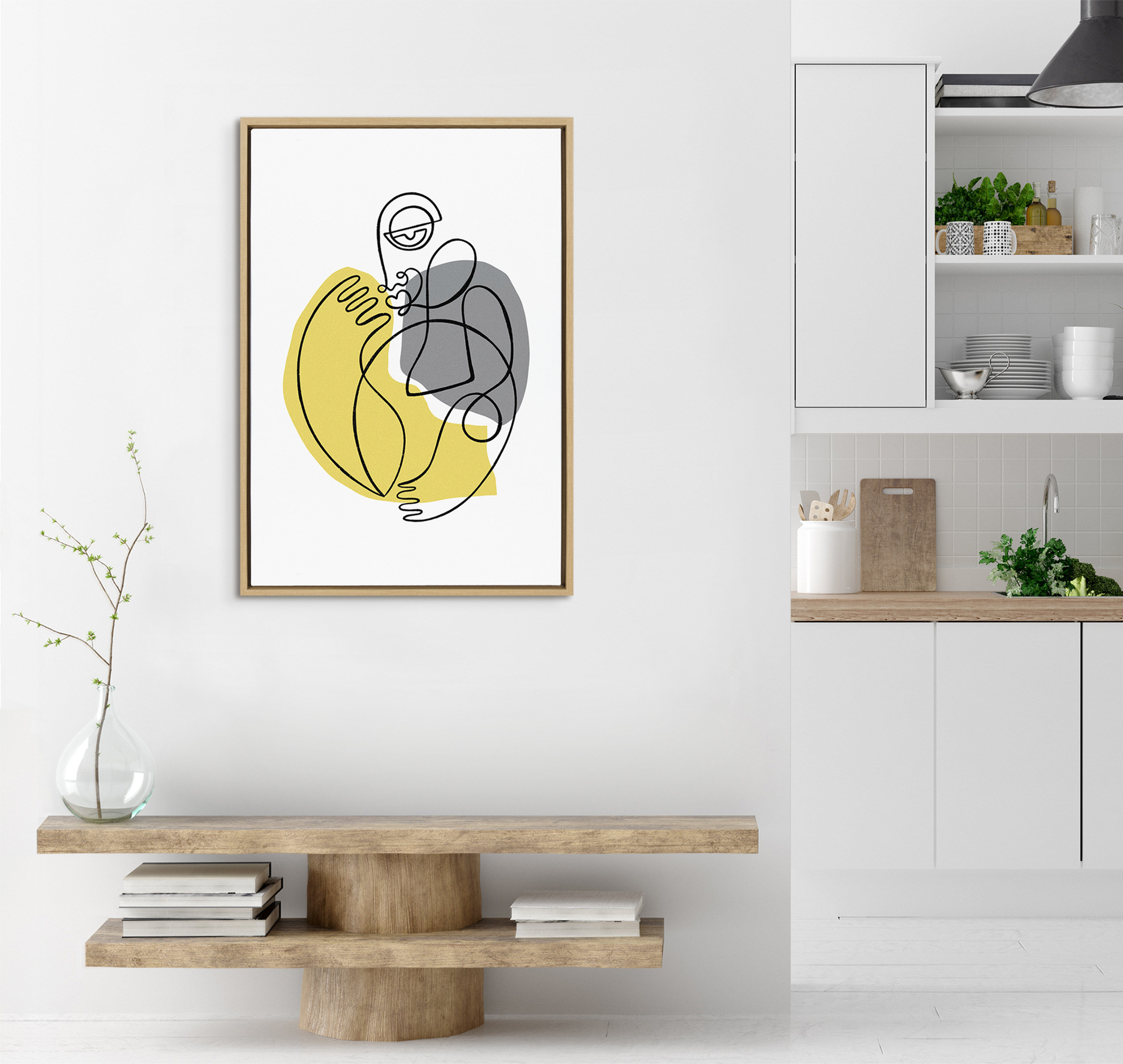 Orren Ellis Sylvie New Start Framed Canvas By Shatha Al Dafai | Wayfair