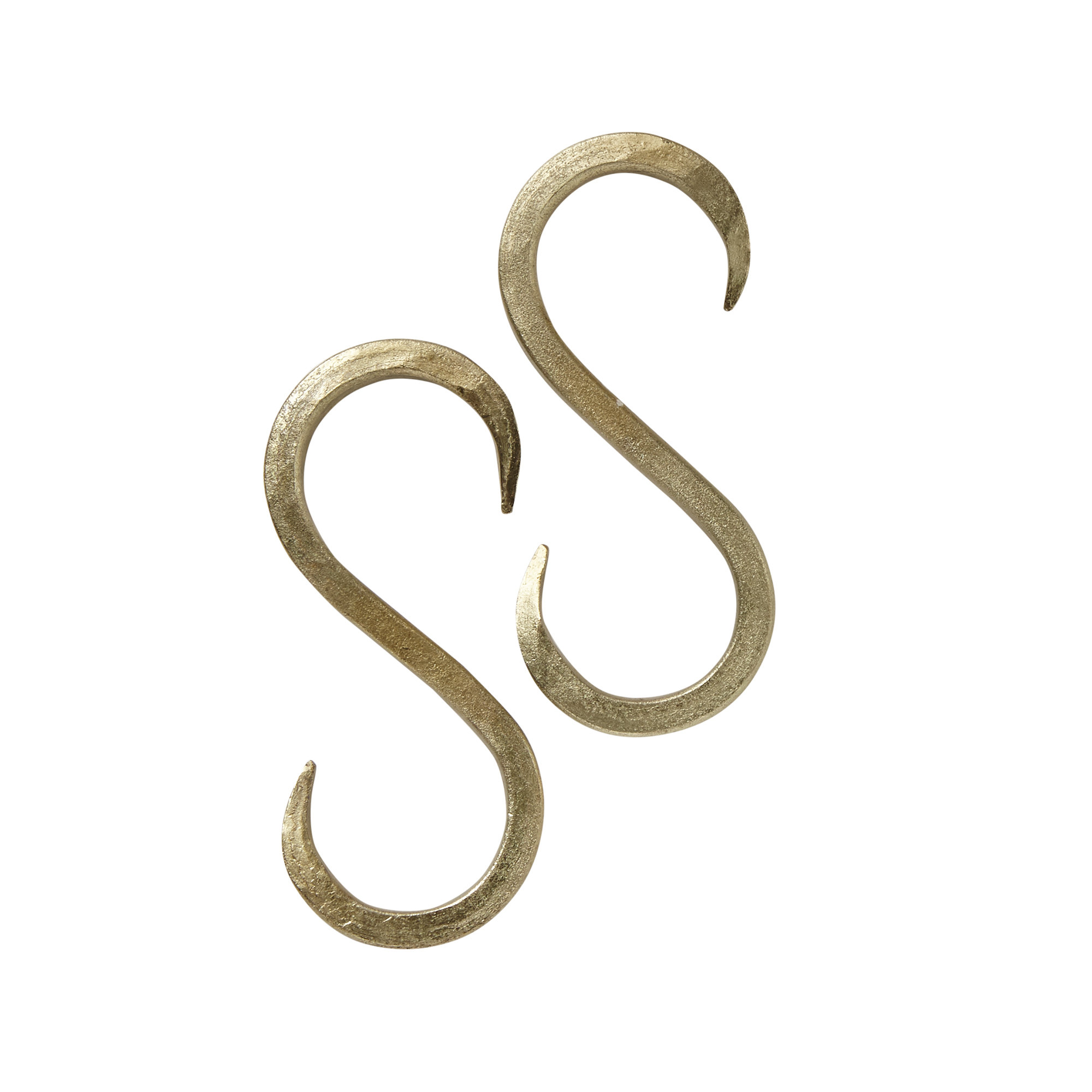 Ebern Designs Hammered S Hook Set/2 | Wayfair
