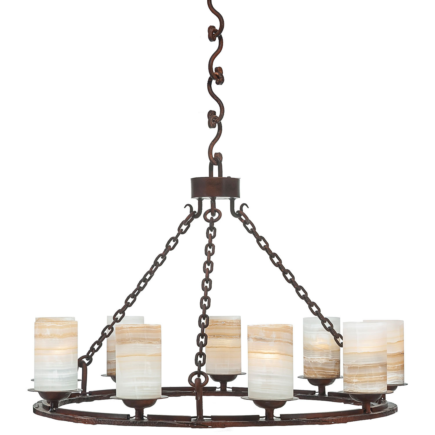 Ashore Lighting Gothica 9 Light Chandelier + Onyx Covers - Wayfair Canada
