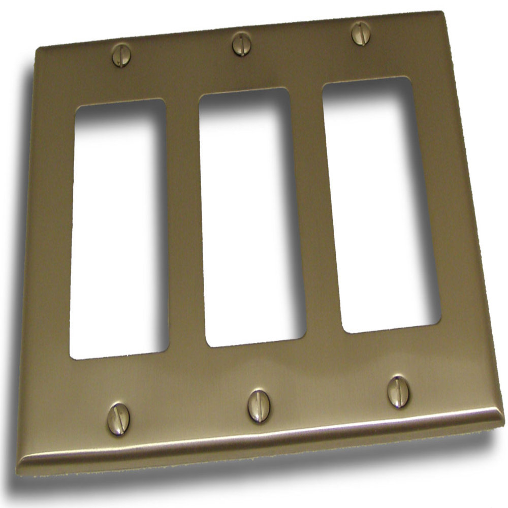 Residential Essentials No Subject 3 - Gang Rocker Standard Wall Plate ...