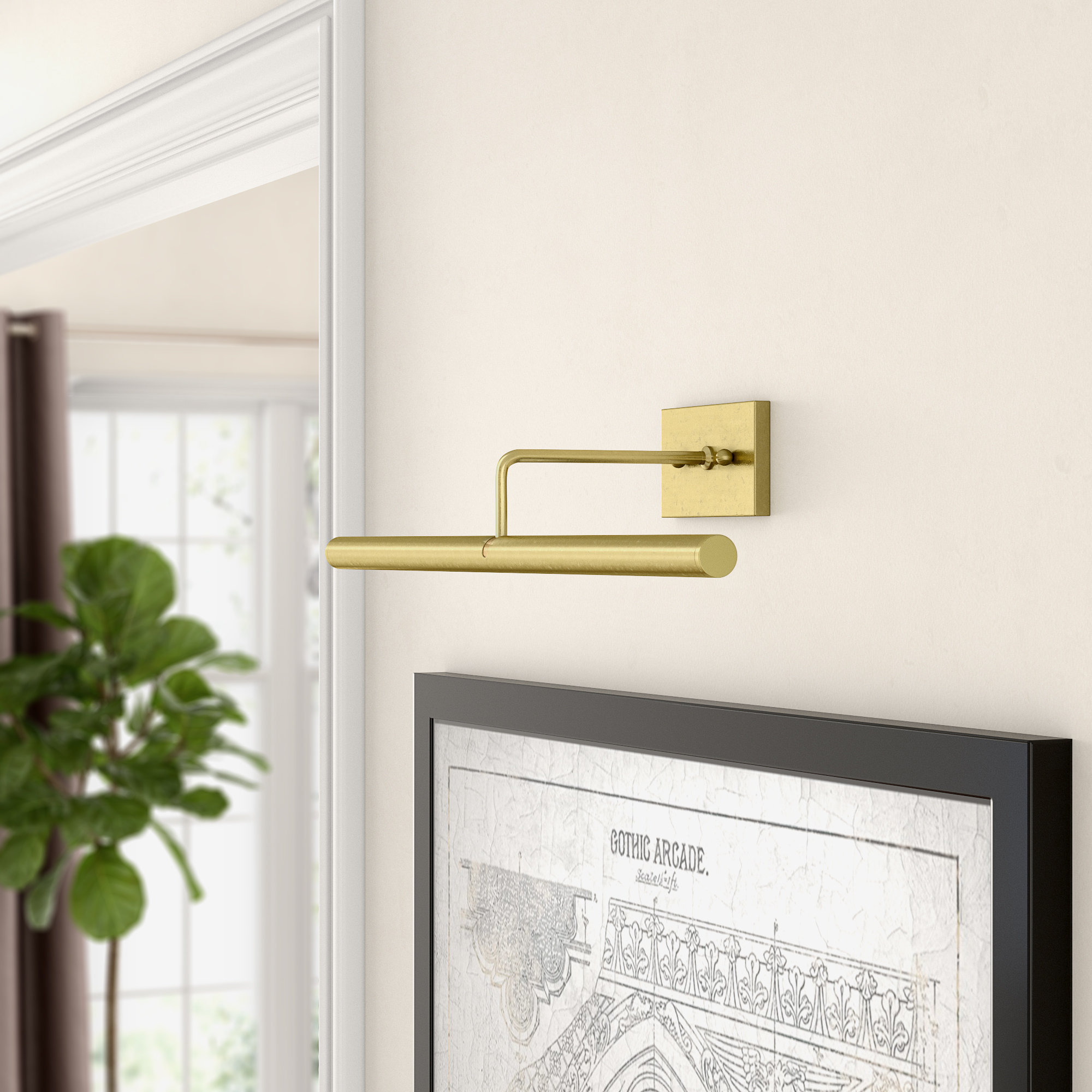 Alcott Hill® Direct Wire 2-Light Wall Picture Light & Reviews | Wayfair