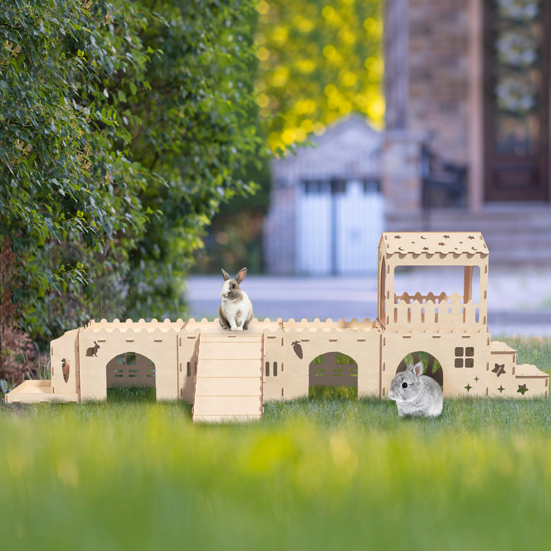 Tucker Murphy Pet™ Dural 5 Houses Rabbit Houses Castle Style Small ...