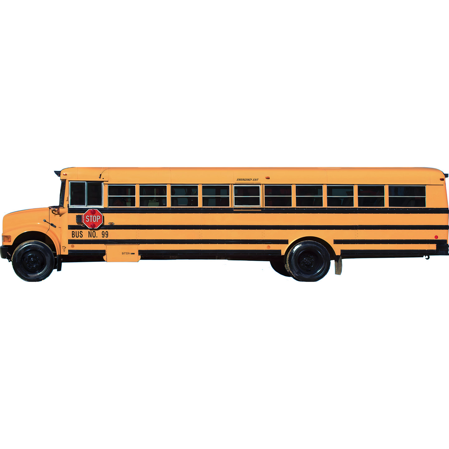 Wet Paint Printing Yellow School Bus 90 inch wide Cardboard Cutout ...