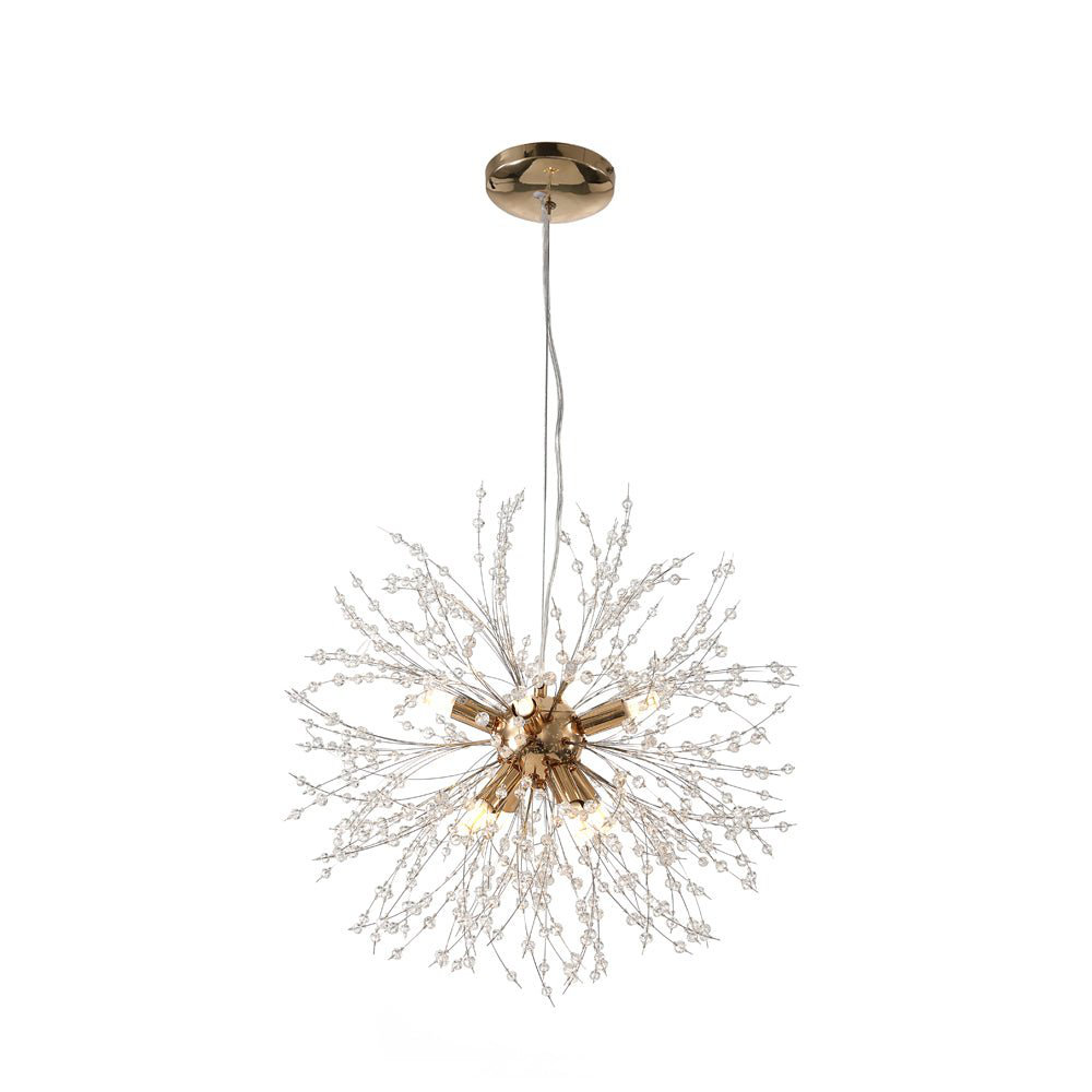 Mercer41 Yavian 8 - Light Dimmable Crystal Sputnik Sphere Chandelier ...