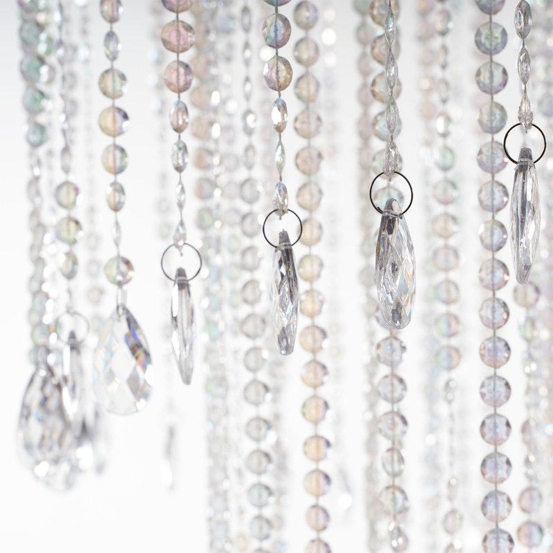 House of Hampton® Binns Statement Tiered Chandelier with Crystal ...